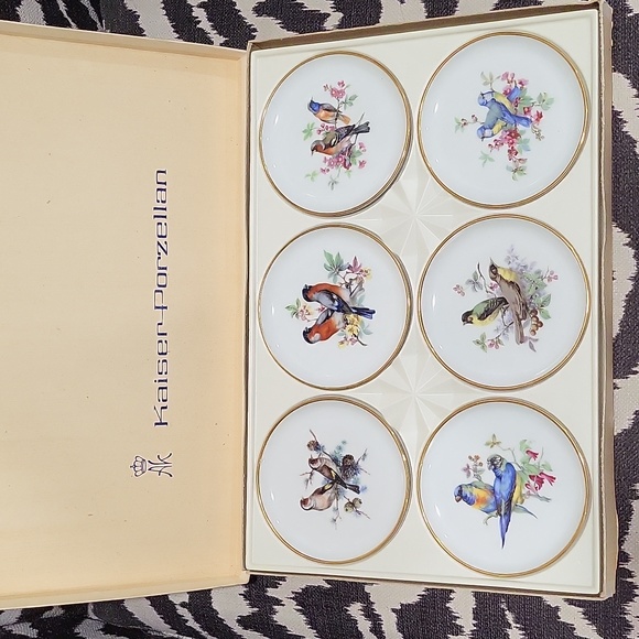 kaiser porzellan | Dining | Six Piece Kaiser Porzellan Set Of Bird Pair ...